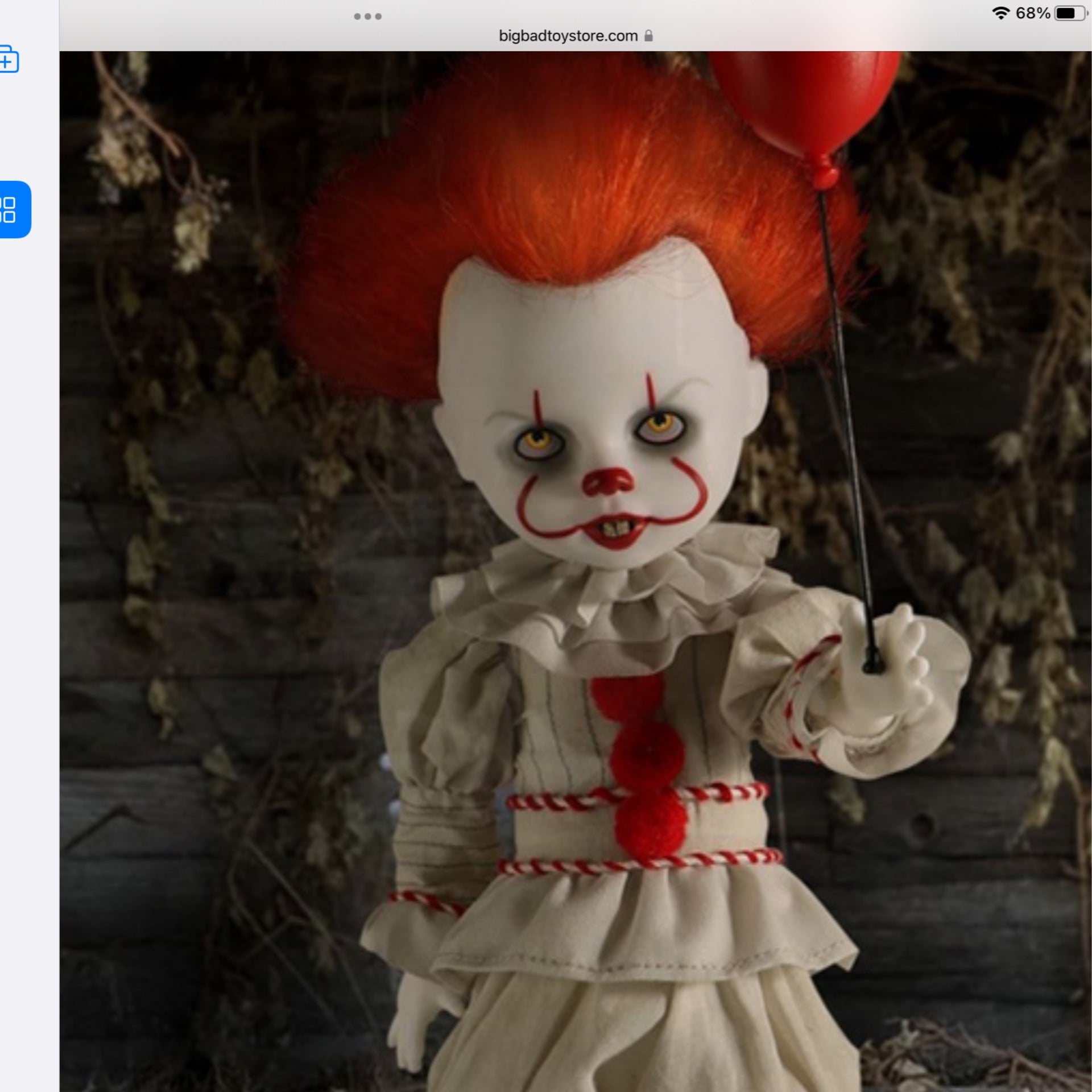 Living Dead Doll Mezco IT Pennywise Clown 10-Inch Tall New Standard ...